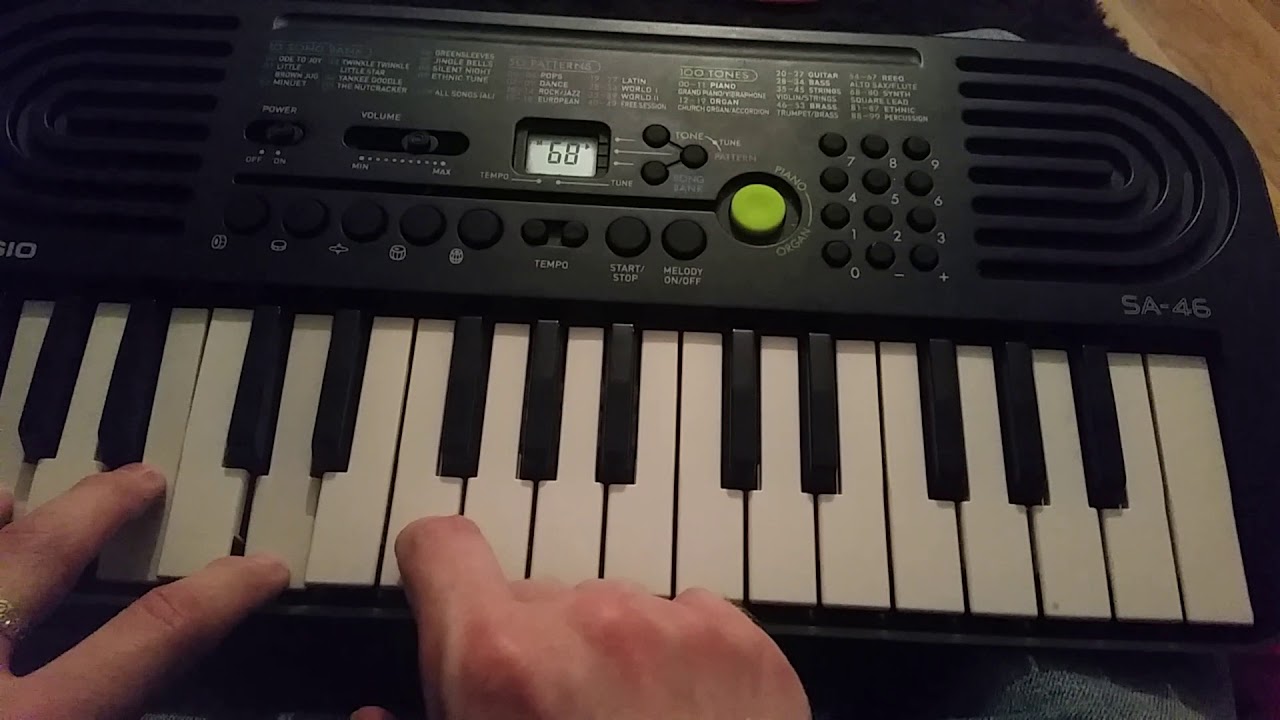 Casio SA-46 soulful style chords part 2 - YouTube