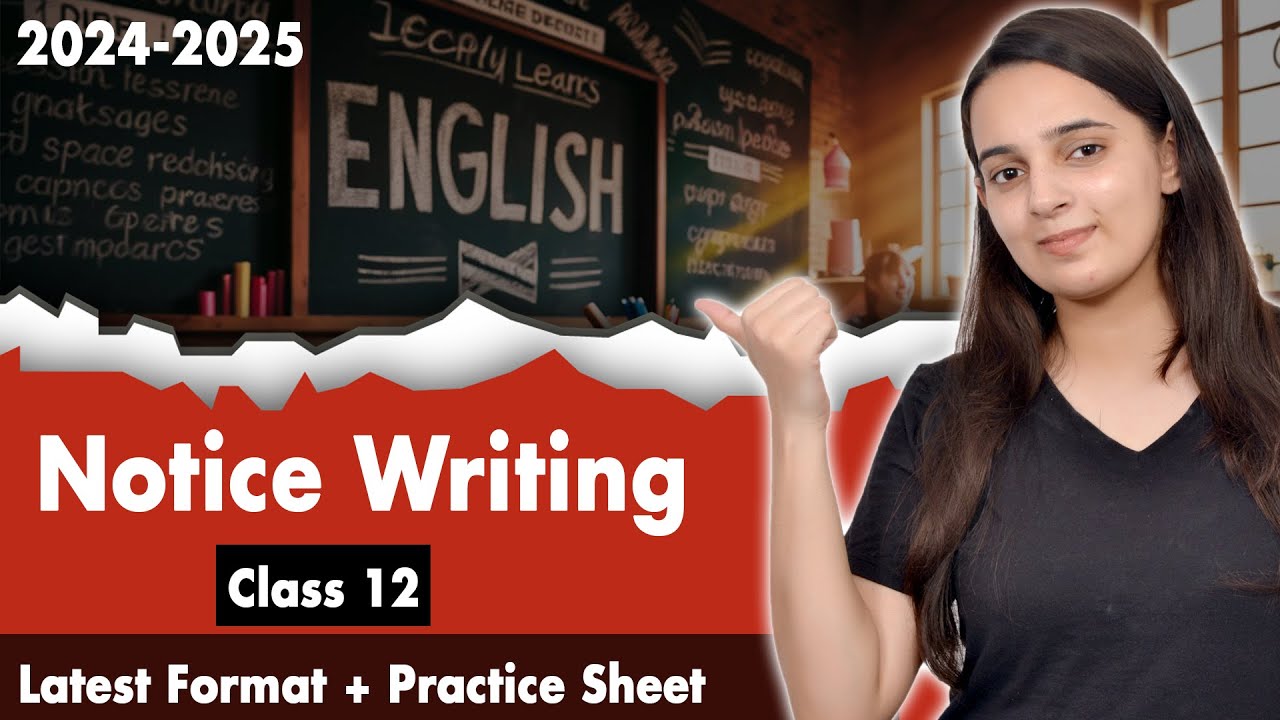 Notice Writing Class 12 CBSE | Class 12 English Grammar | Notice ...