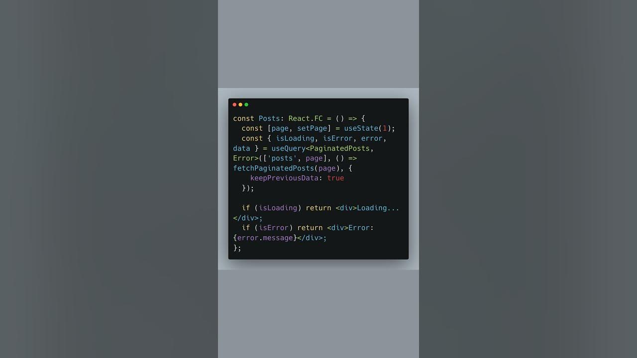Server Side Pagination In React Reactquery Youtube