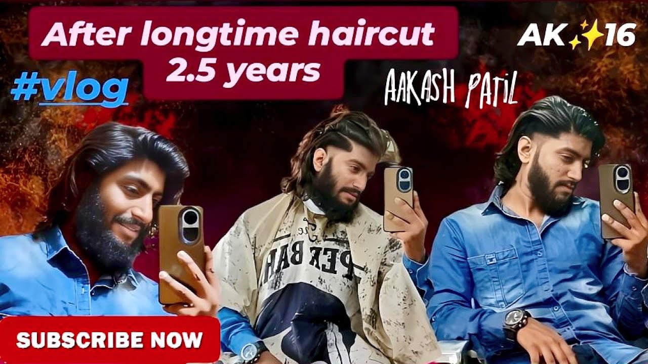 Mullet Cutting Finally Haircut 😄 After Longtime Haircut 2.5 Years🙏 ...