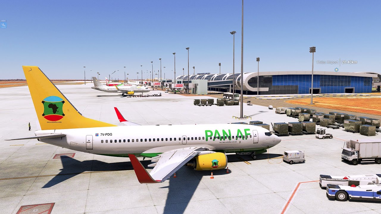 Dakar Banjul Dakar | PANAF Airlines Ops | PMDG 737-700 | GOBD - GBYD ...