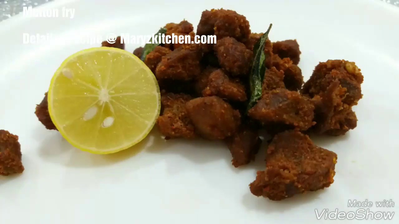 Mutton fry recipe / How to make mutton fry/Mutton recipe/Dry non veg ...