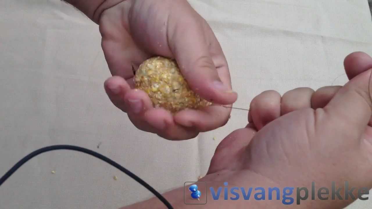 Hoe om mieliebom op 'n "P" sinker te sit - YouTube