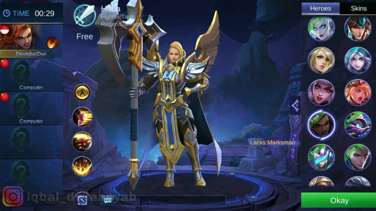 NEW HILDA ELITE SKIN SACRED GUARD GAMEPLAY - YouTube
