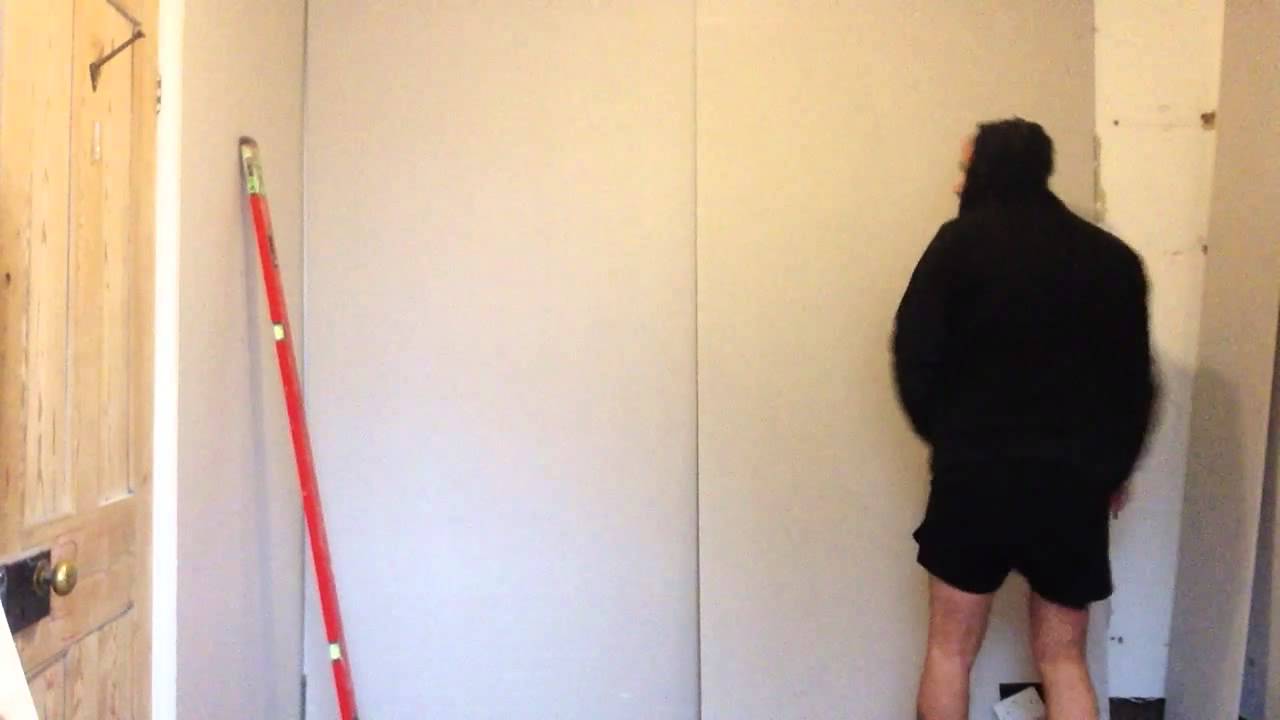 Dot and dab drywall in my pants - YouTube