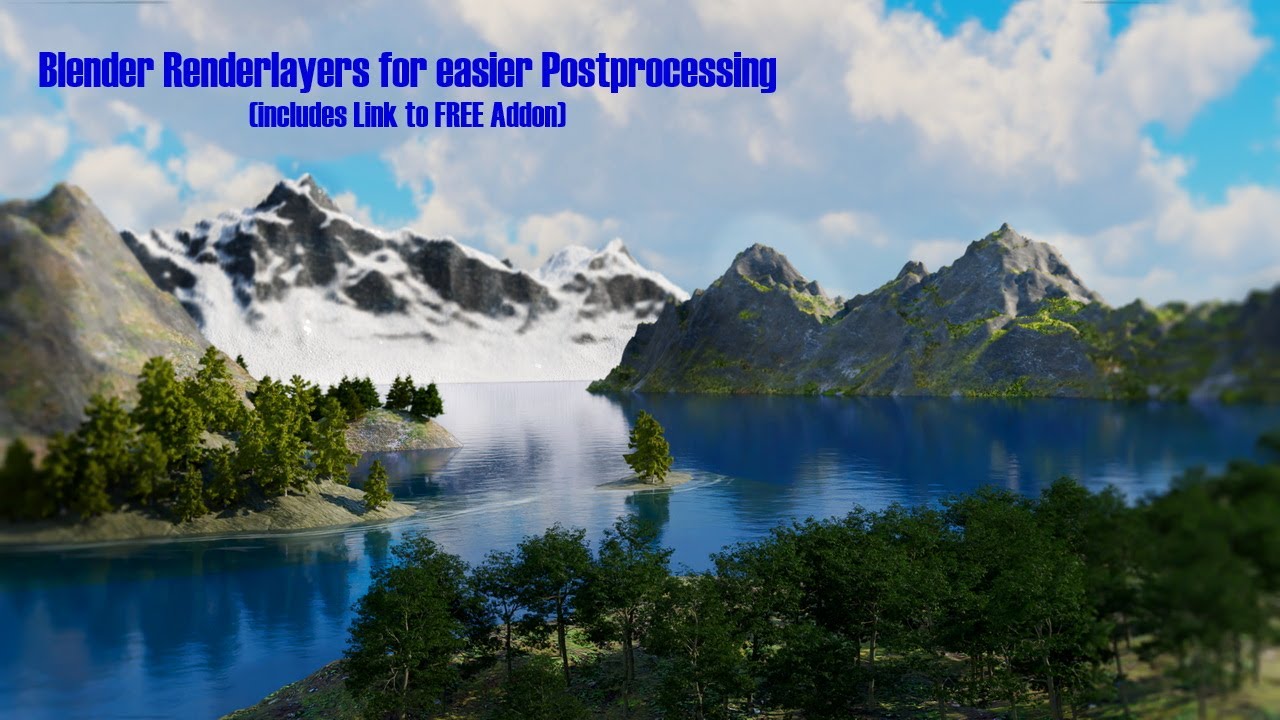 Using Blender Renderlayers in your Landscape Scenes for easier ...