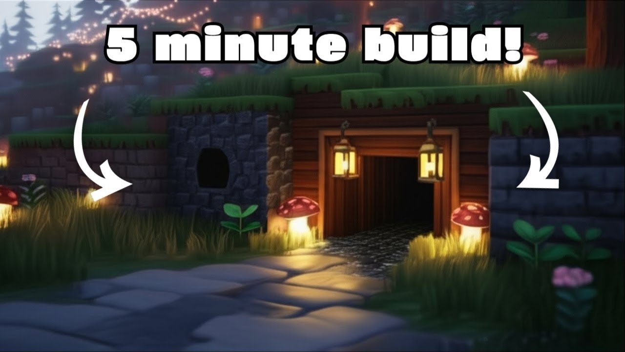 EASY Minecraft Mine Entrance ANYONE Can Build! - YouTube