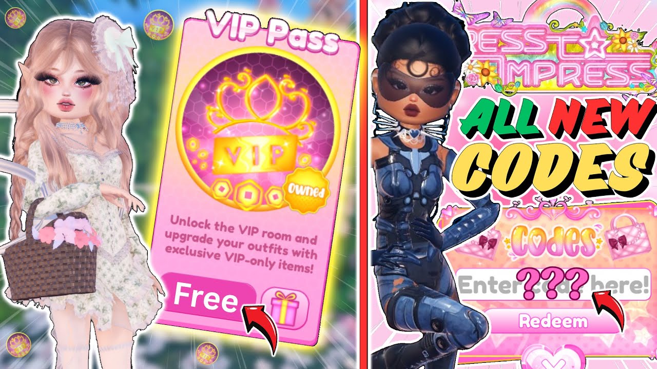 ALL!! *NEW CODES* & *FREE VIP* in Dress to Impress SPRING UPDATE 2025 ...