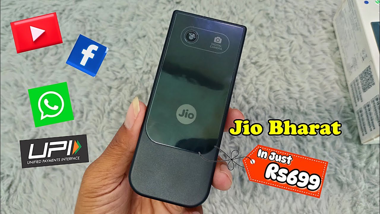 Jio Bharat V3 4g Unboxing & First Look🔥 - YouTube