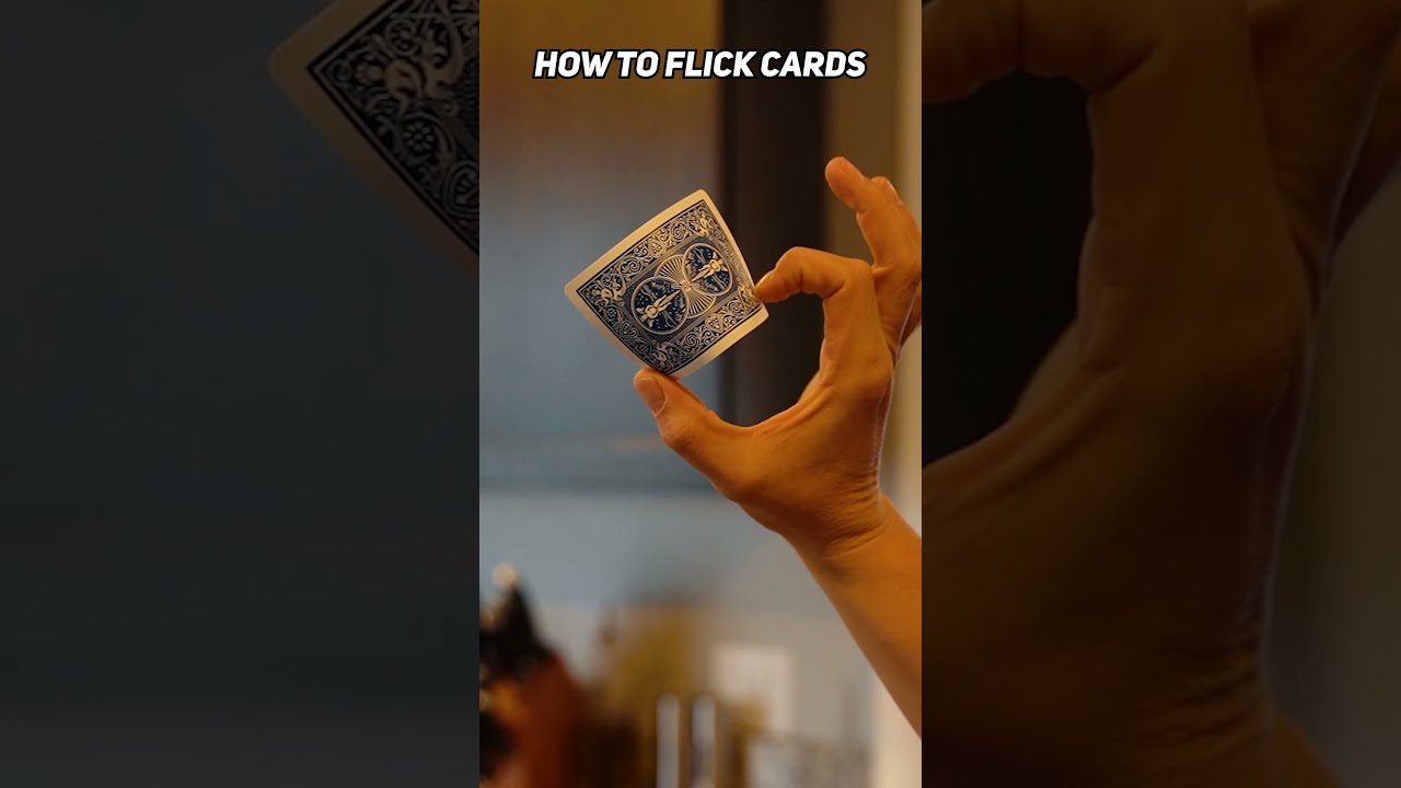 LEARN HOW TO FLICK PLAYING CARDS Pt. 2 #shorts - YouTube