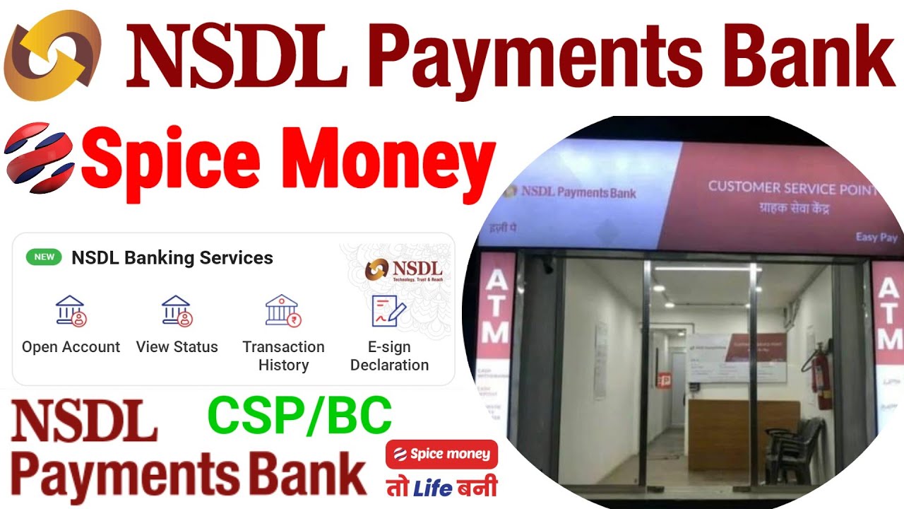 Spice Money NSDL Banking Services Account Opening Showing | Spice Money ...