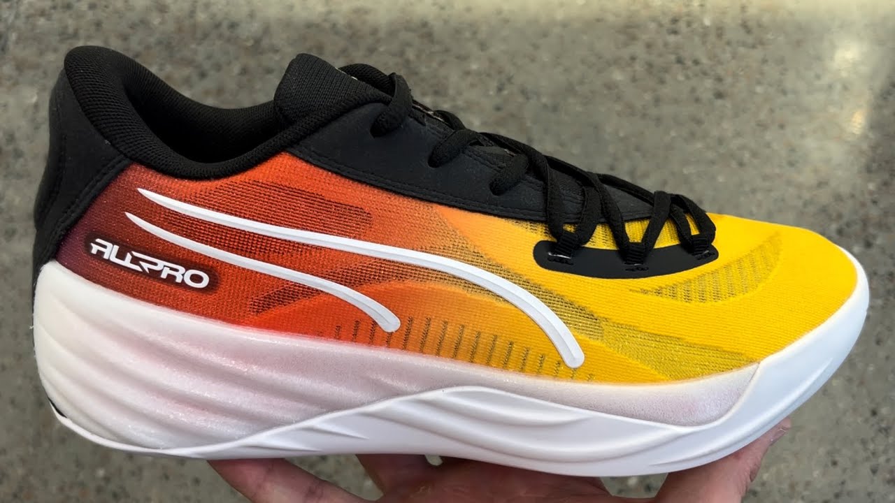 Puma All Pro Nitro Showtime Yellow Basketball Shoes - YouTube