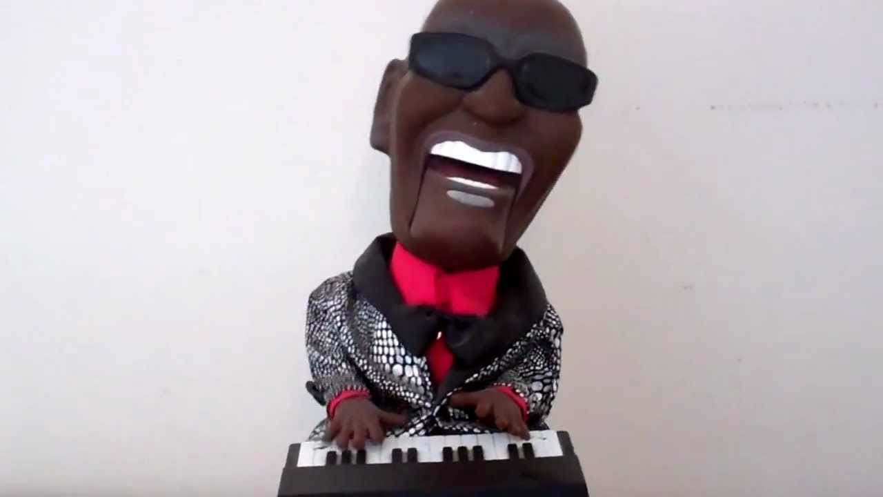 "What'd I Say" Ray Charles Singing and Dancing Animated Doll - YouTube