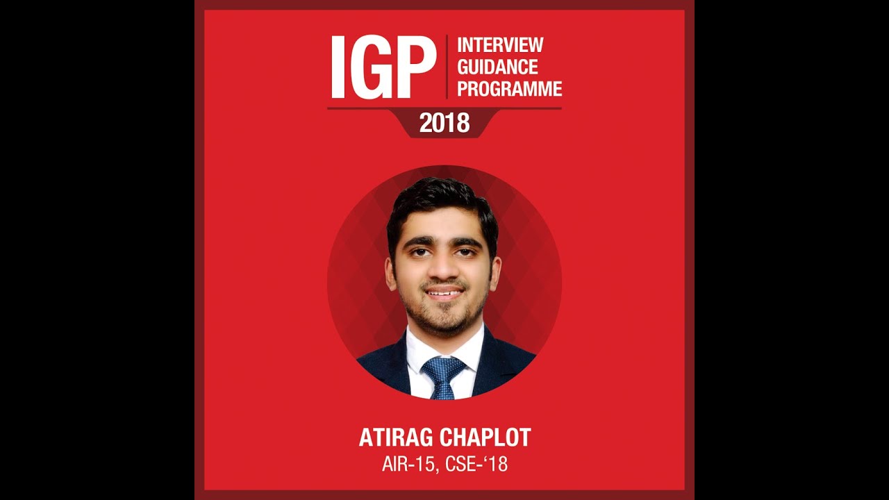 IAS Topper Rank-15 Atirag Chaplot from Unique Shiksha - YouTube