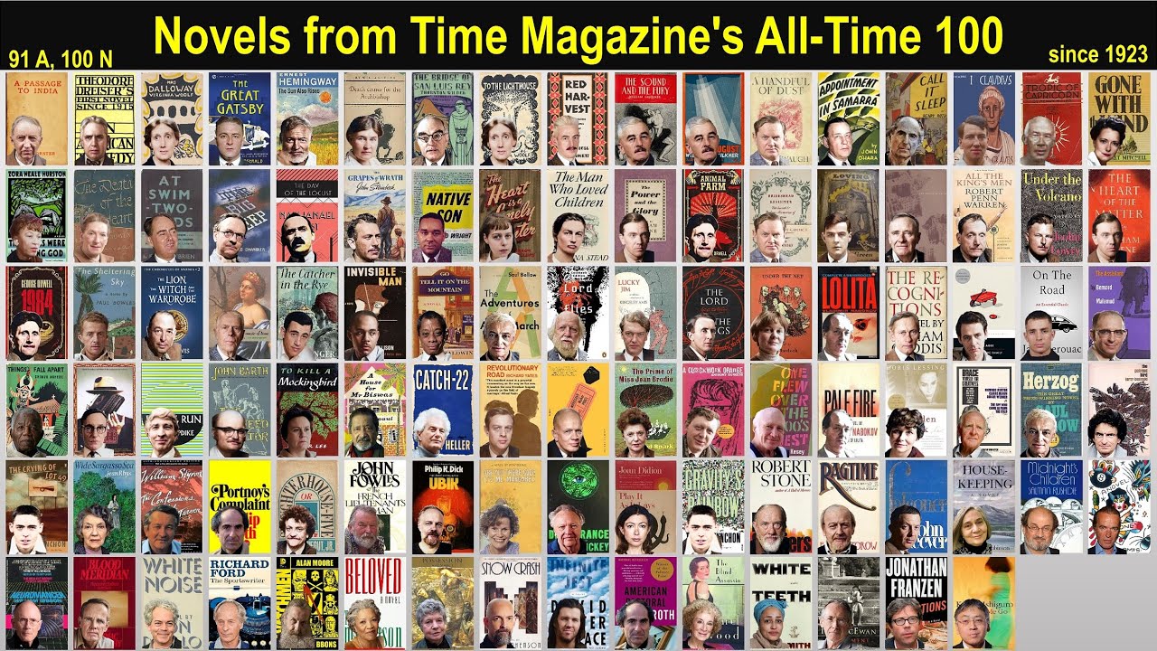 Novels from Time Magazine All Time 100 by published year - YouTube