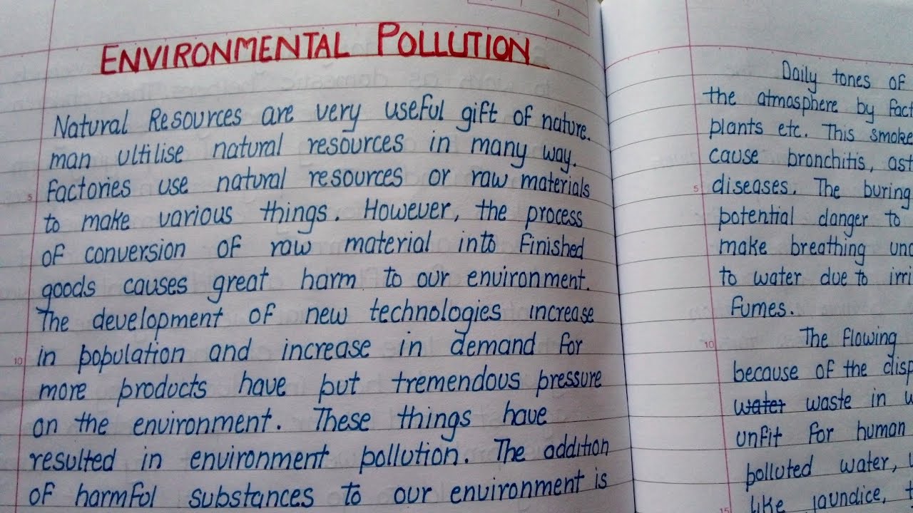 Short essay on Environmental Pollution for students and children ...
