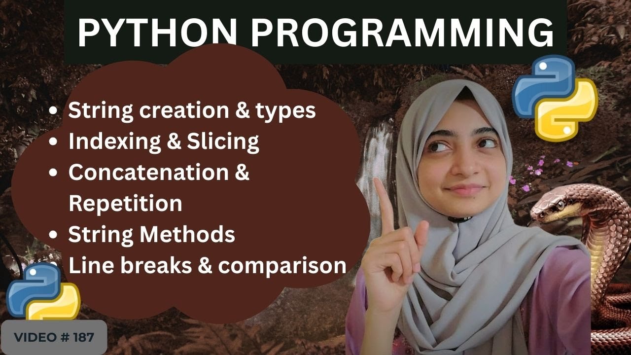 Python #3 | Strings in Python Explained – Beginner Friendly - YouTube