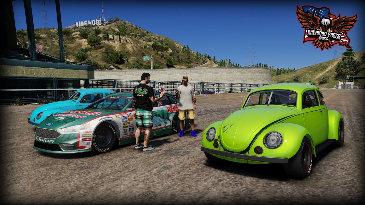 GTA 5 ROLEPLAY | VW BEETLES VS. NASCAR!! (DIRT RACE) - YouTube