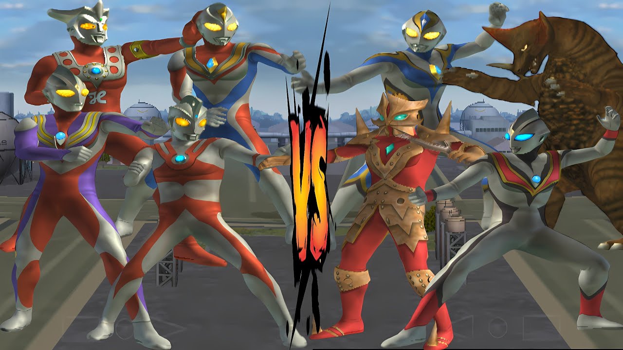 ULTRAMAN DYNA VS FAKE DYNA, ULTRAMAN TIGA VS DARK TIGA, LEO VS GOMORA ...