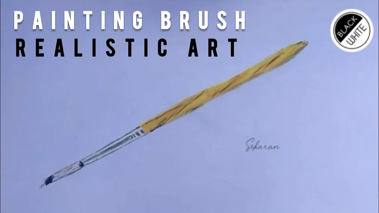 Realistic Painting | Real Paint Brush Colour paint | Poster colour | By ...