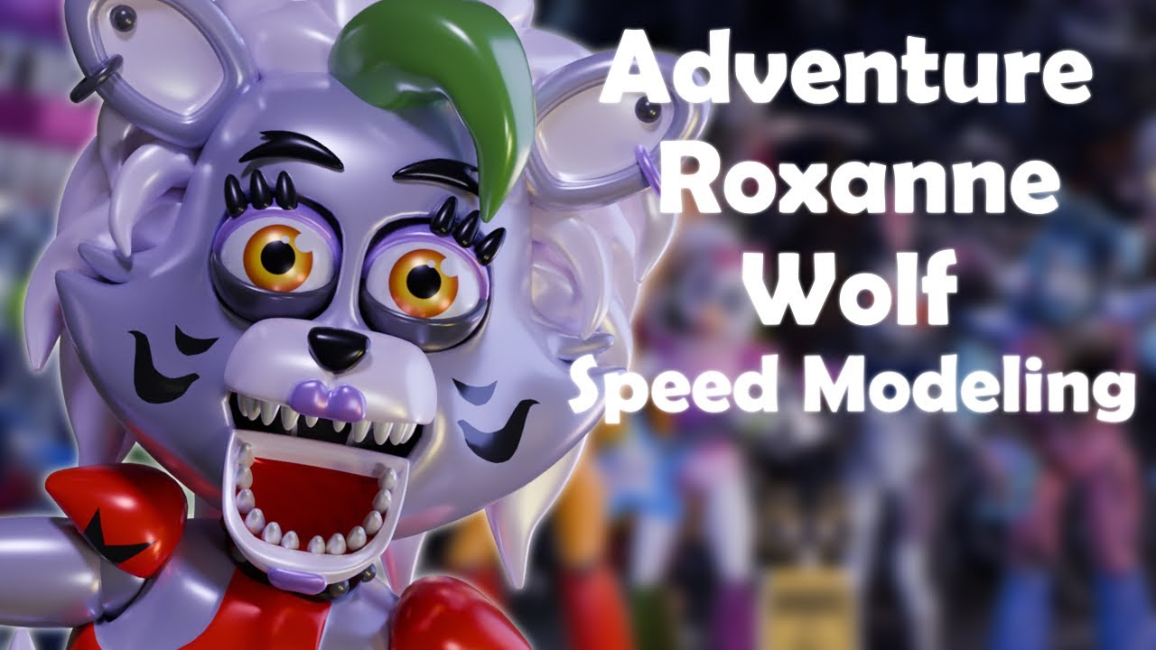 Speed Modeling | FNaF | Adventure Roxanne Wolf ( Blender ) - YouTube