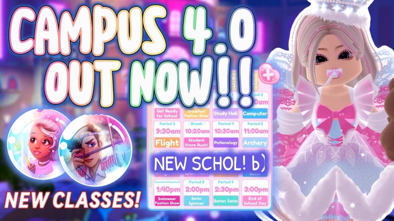 Campus 4.0 OUT NOW!!! ROBLOX Royale high - YouTube