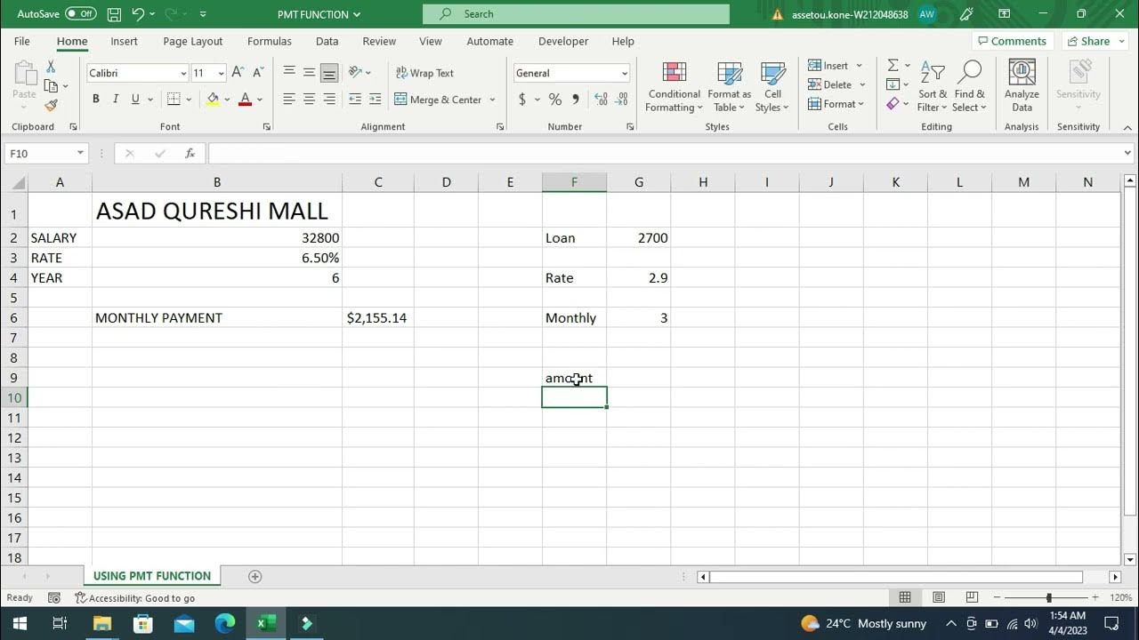 Excel_PMT_Function_Basics |Use_the_PMT_Function_to_Calculate Mortgage_Payments_and_Cost_of ...
