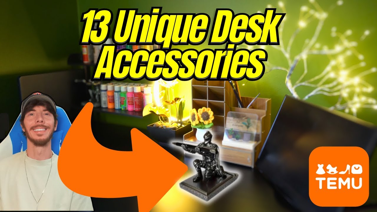 How I created an entire desk setup for under $150 using Temu - YouTube