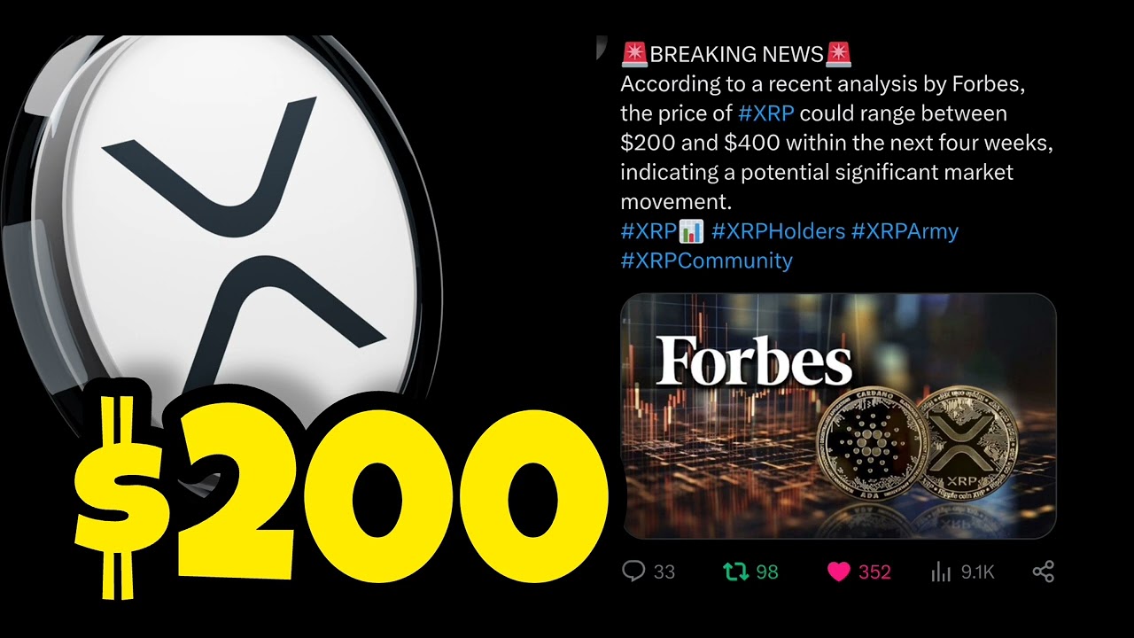 XRP Price Prediction FORBES Dijo $200 - $400 en 4 Semanas? #xrp - YouTube