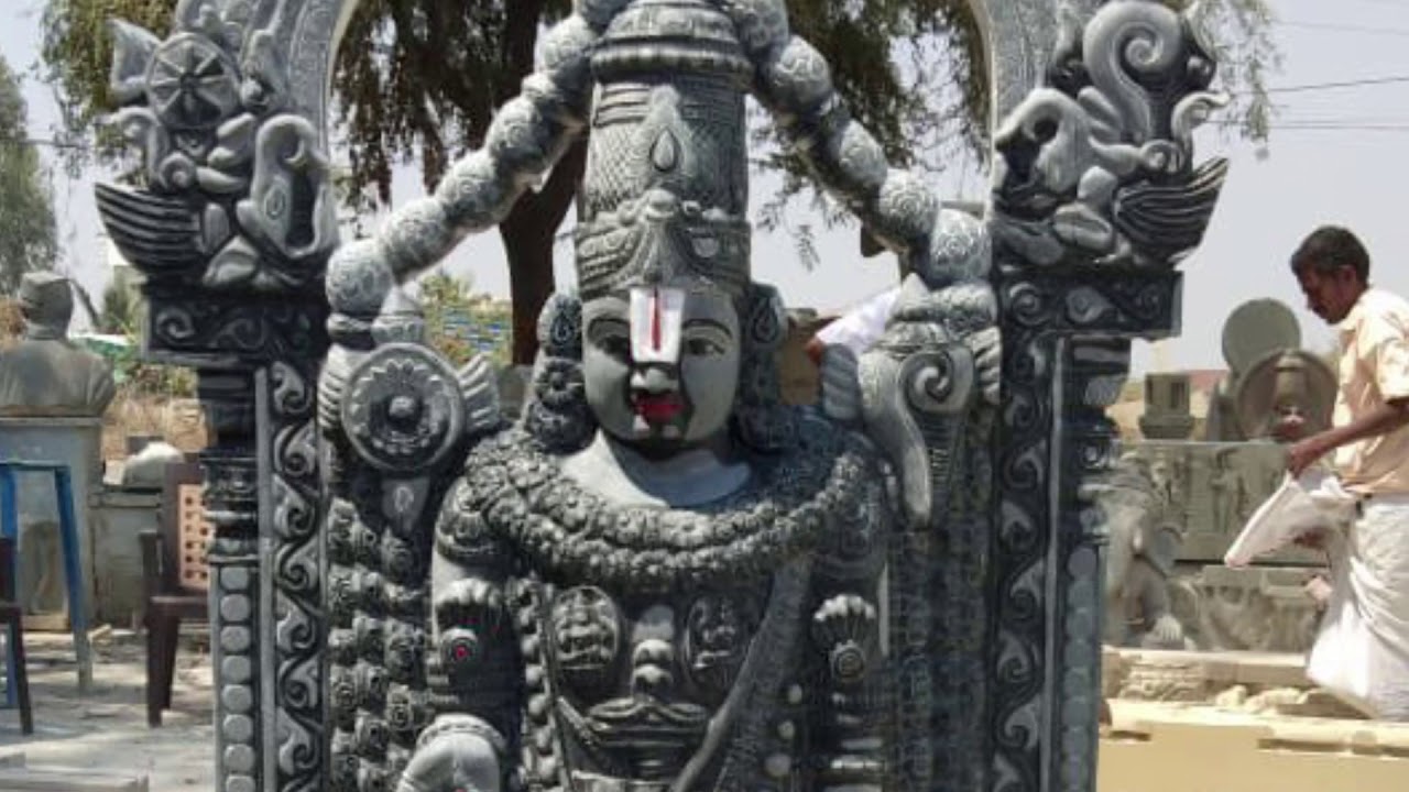Stone statues in allagadda - YouTube