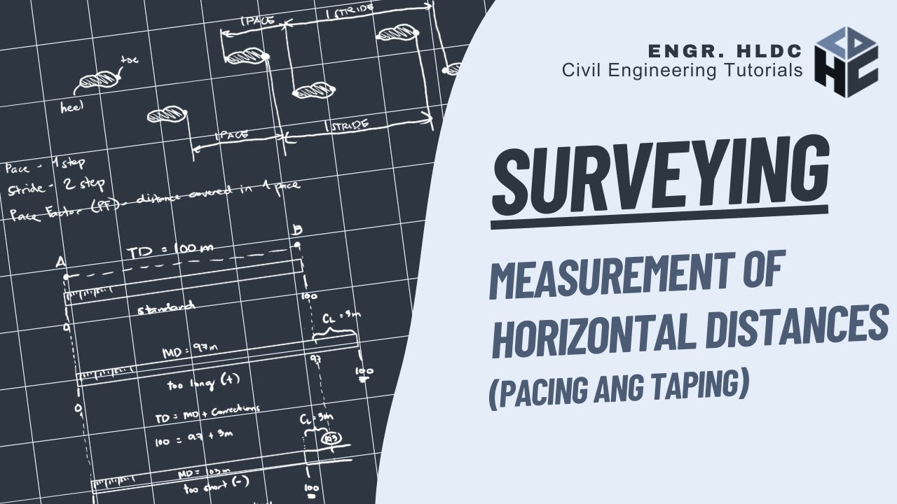 Elementary Surveying | Measurement of Horizontal Distances | Pacing and ...