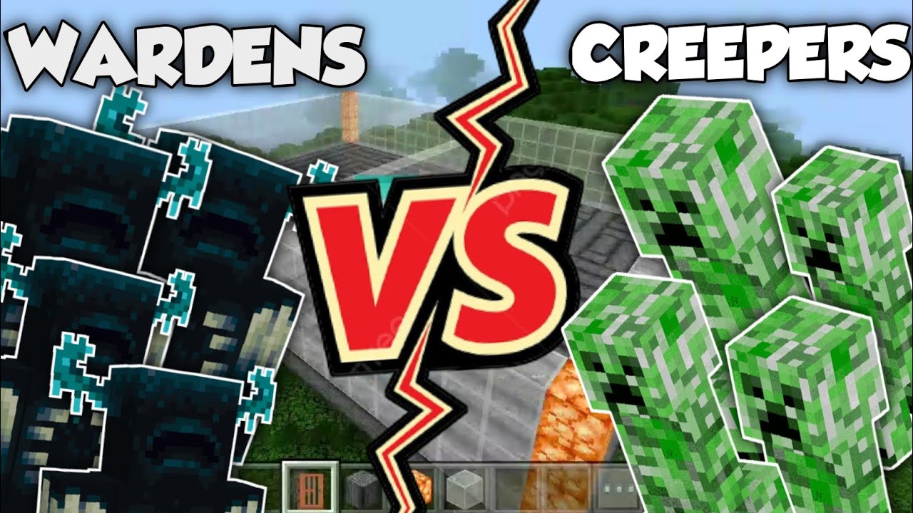 A WARDEN VS 100 CREEPERS 😮 - YouTube