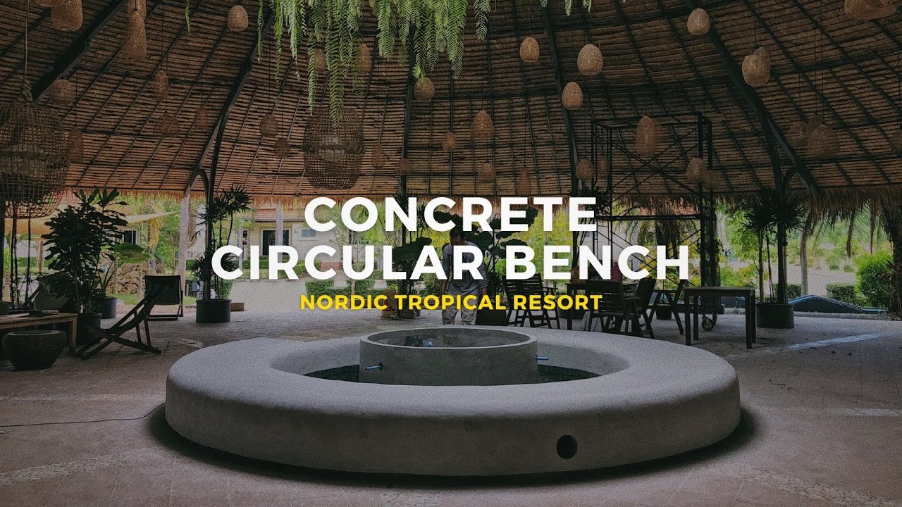 Circular Concrete Bench - YouTube