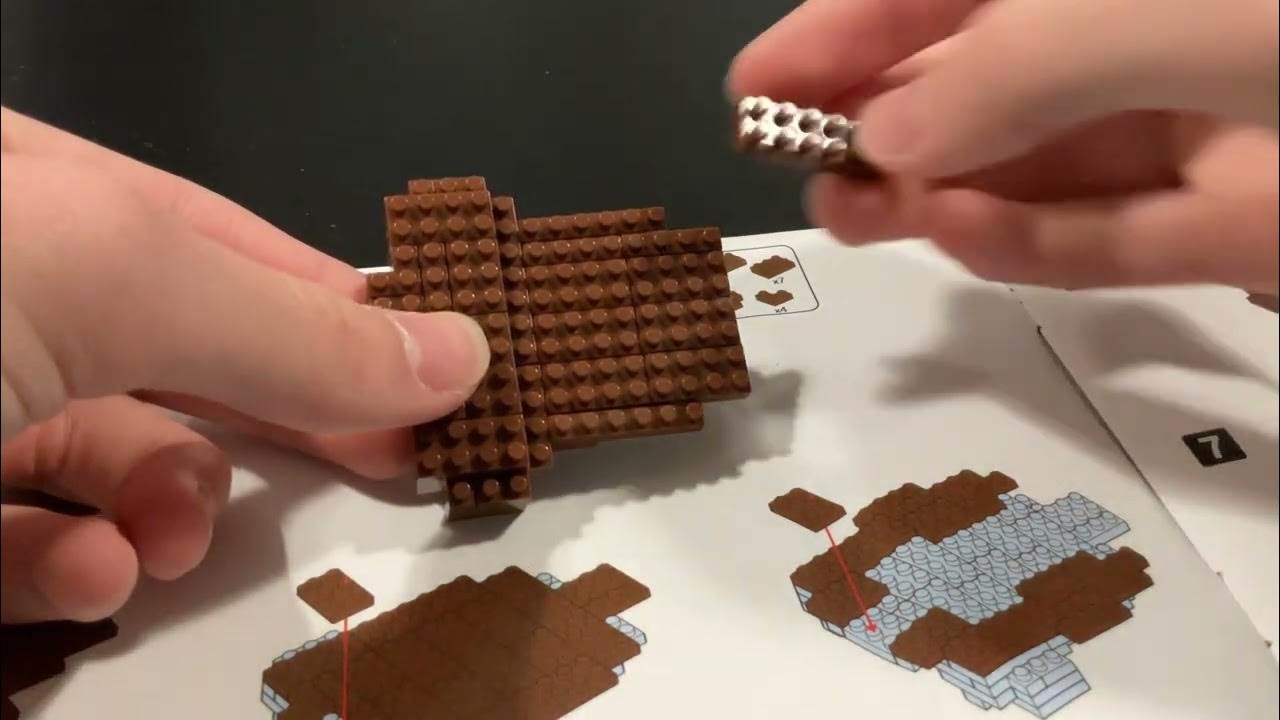 Building Nanoblock Lego set 6618-8: Dog Part 2: Steps 2-29! - YouTube