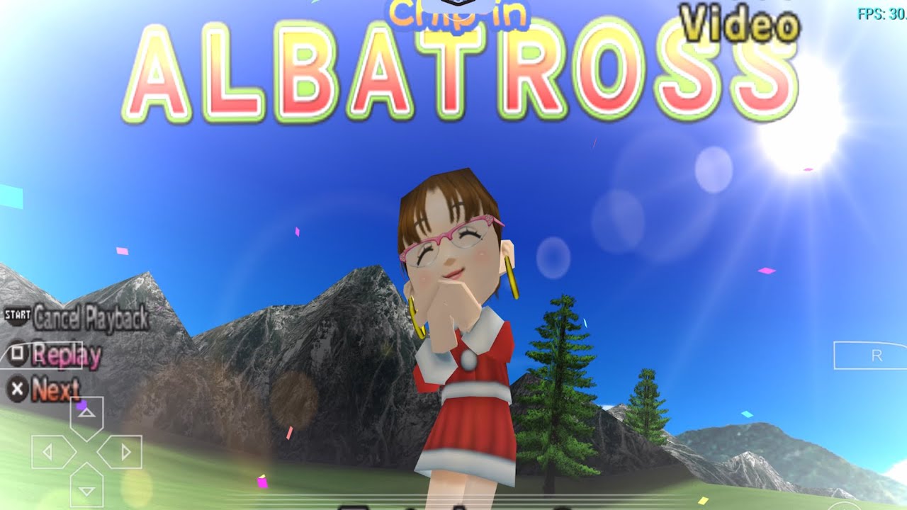 Everybody’s golf portable 2 Albatross flag ball shot! - YouTube