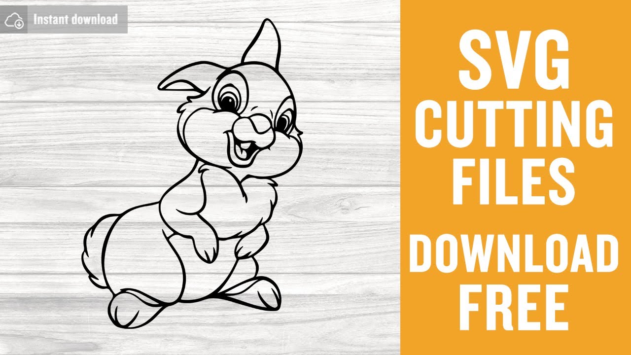 Cartoon Thumper Svg Free Cut File for Cricut - YouTube
