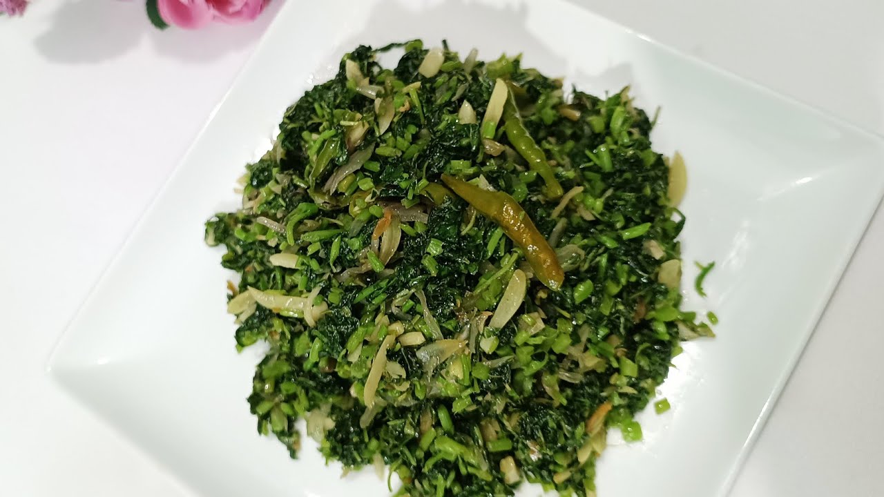 ডাটা শাক ভাজি (টিপসসহ রং ঠিক রেখে)| Data shak bhaji | Shak recipe| # ...