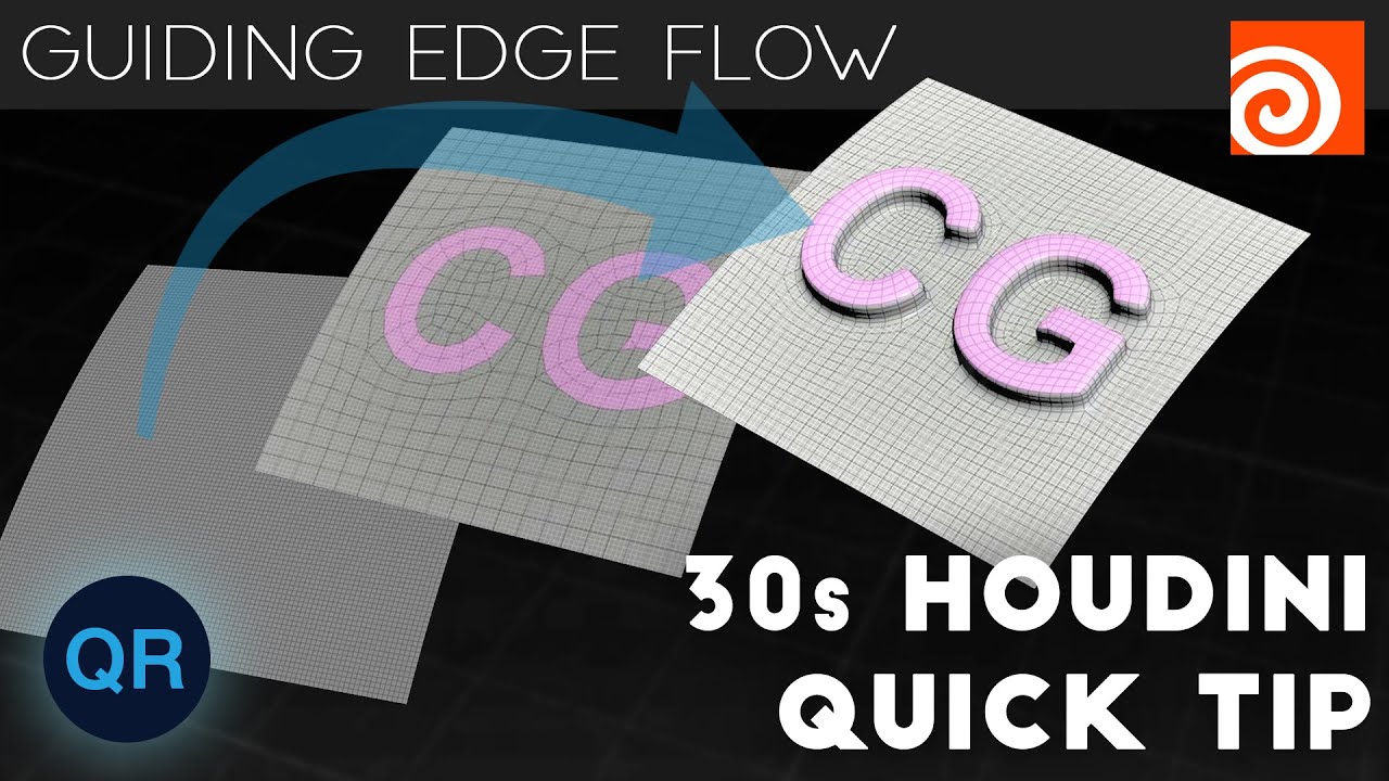 Houdini 30s Quick Tip #15 - Guiding Edge Flow With Exoside Quad ...