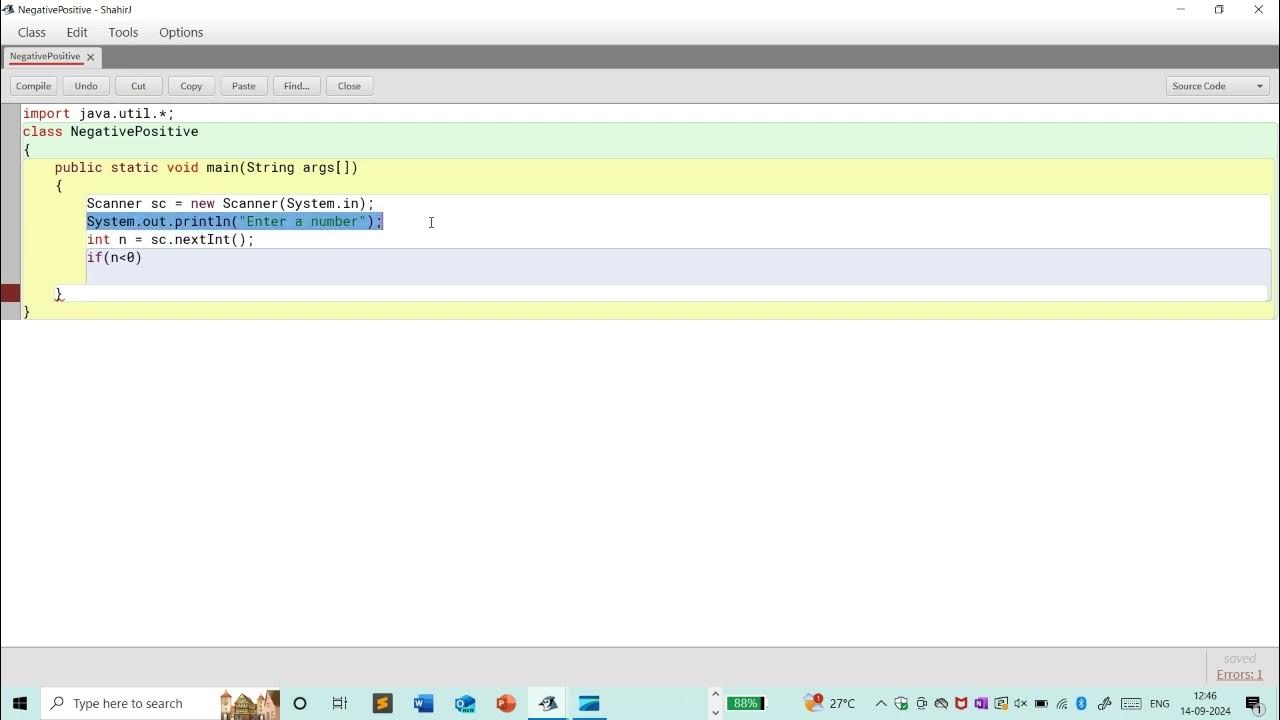 Learn a program to input a number and to find whether it is a positive ...