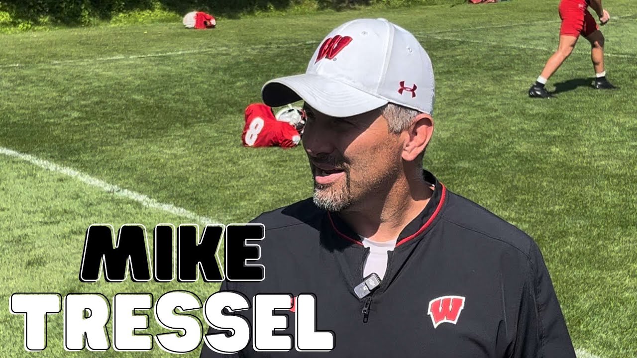Wisconsin Fall Camp: DC Mike Tressel - YouTube
