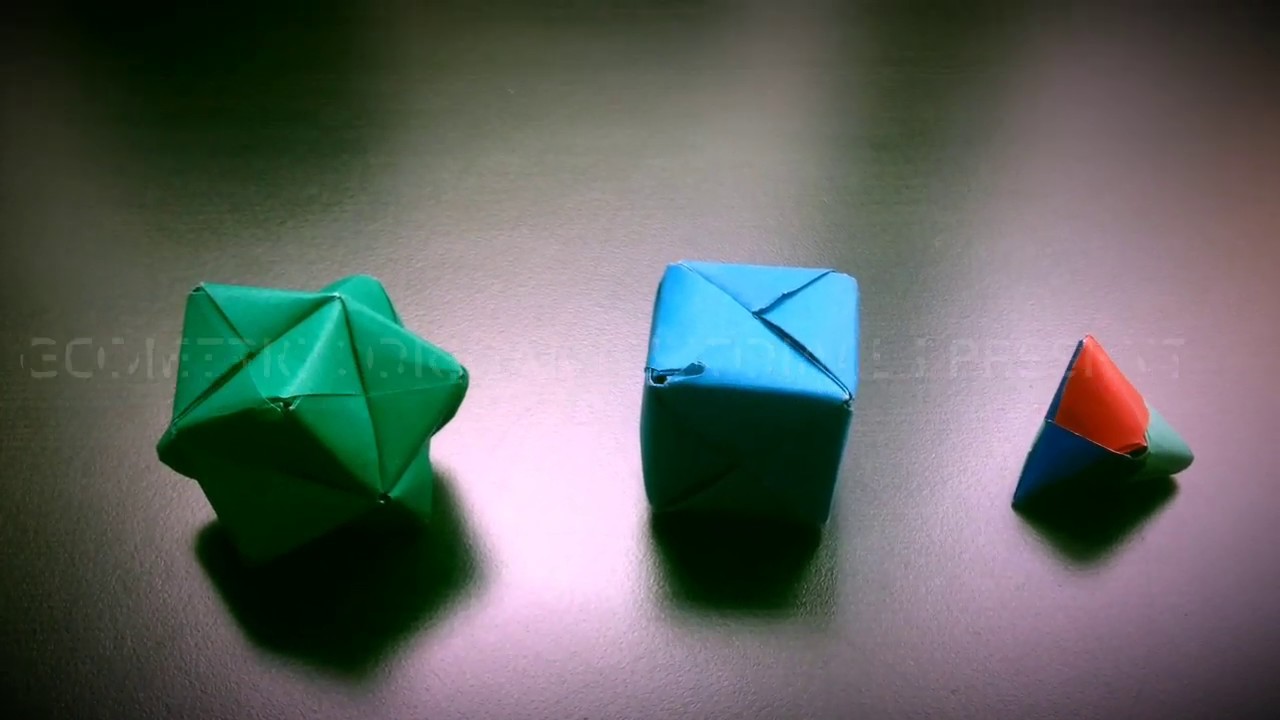 Origami sonobe shapes - YouTube