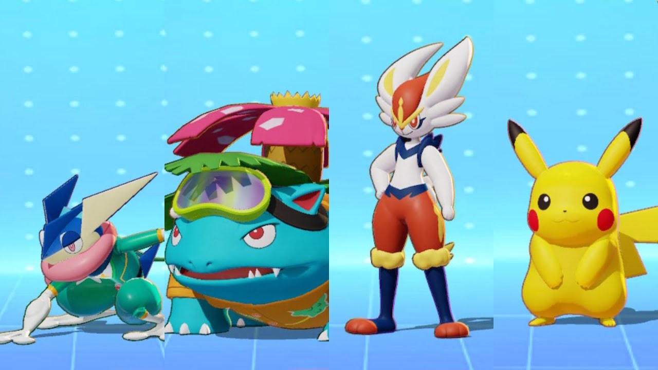Pokémon UNITE Beta - All Pokémon & Costume List - Nintendo Switch - YouTube