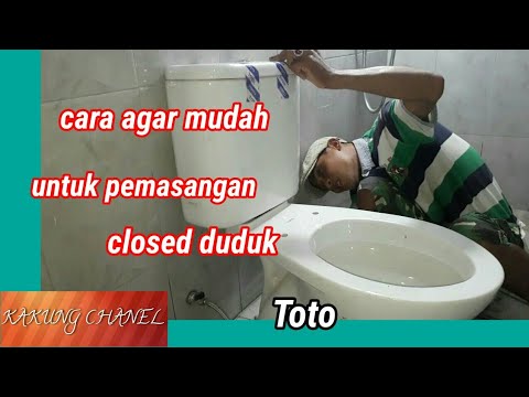 cara memasang closed duduk merk Toto - YouTube