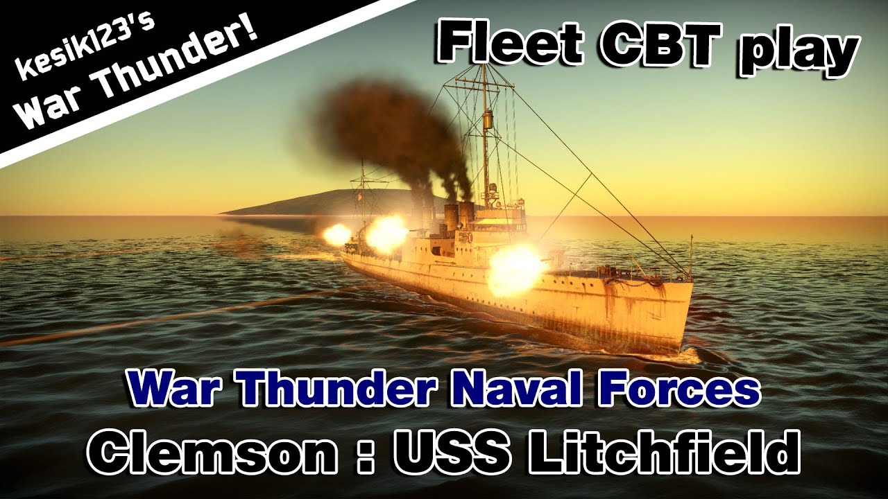 War Thunder - Naval Battle : Clemson (DD-336) - YouTube
