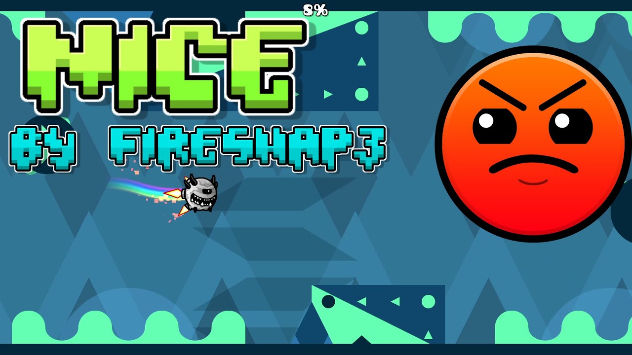 "Nice" by Fireshap3 (All Coins) - Geometry Dash - YouTube