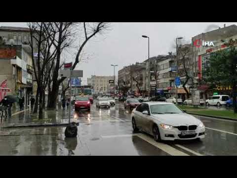 Sakarya'da kısa süreli kar yağışı