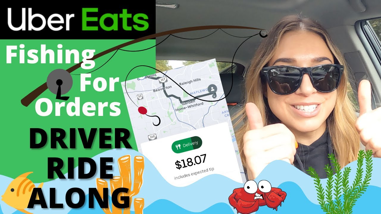Uber Eats Driver Ride Along Food Delivery | Fishing For Good Orders ...