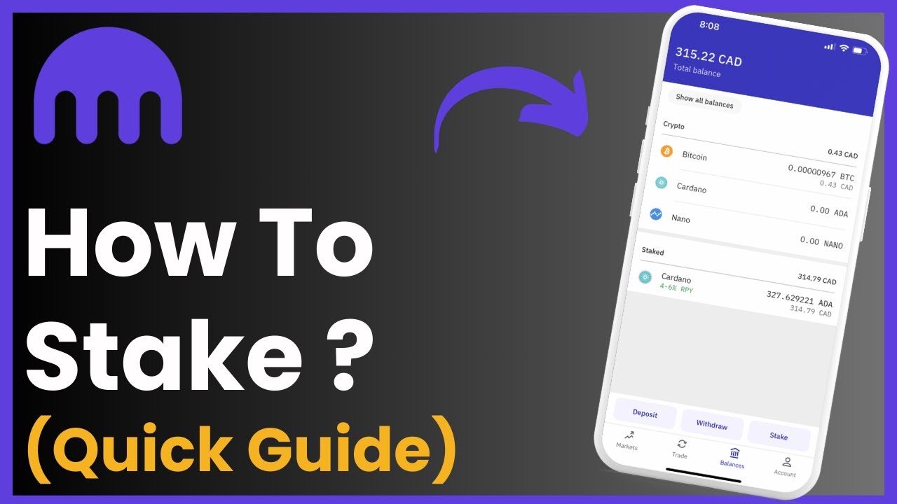 Kraken - How To Stake ! - YouTube
