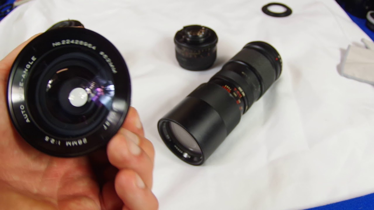 Pentax M42 screw mount lens review 50mm 55mm 135mm 28mm - YouTube
