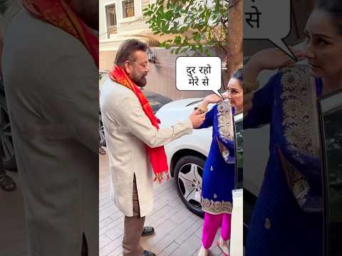 Seeing Sanjay Dutt and his wife together#shorts #youtubeshorts #bollywoodnews